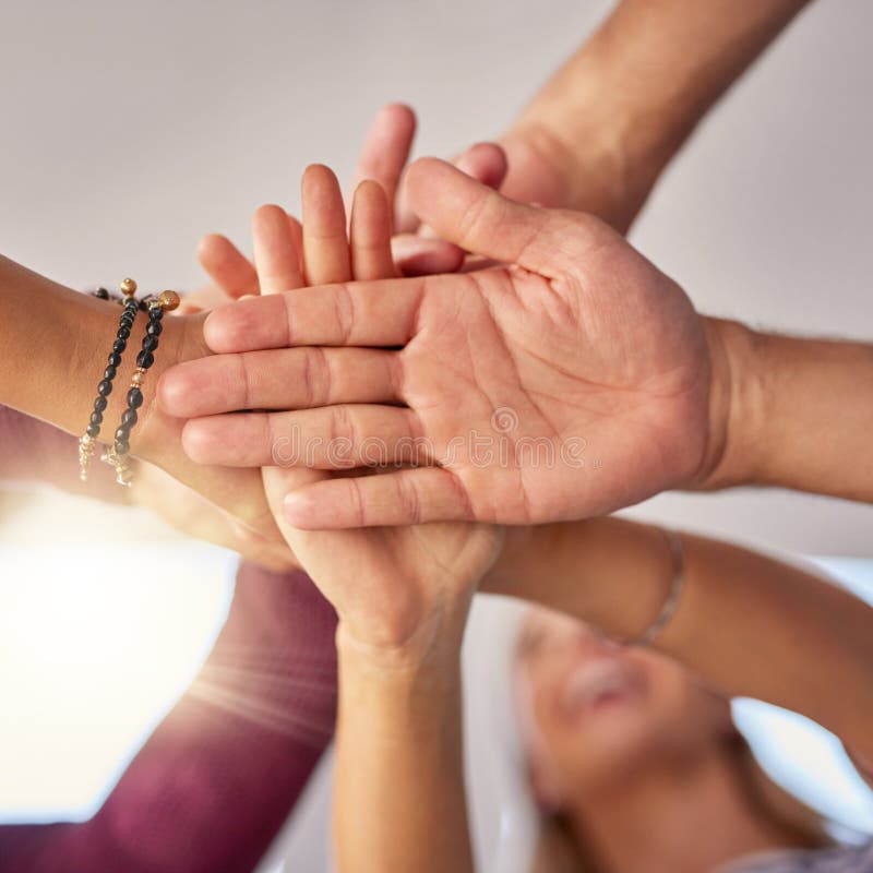 Hands, Below and Stack for Teamwork Support in Office, Community and ...