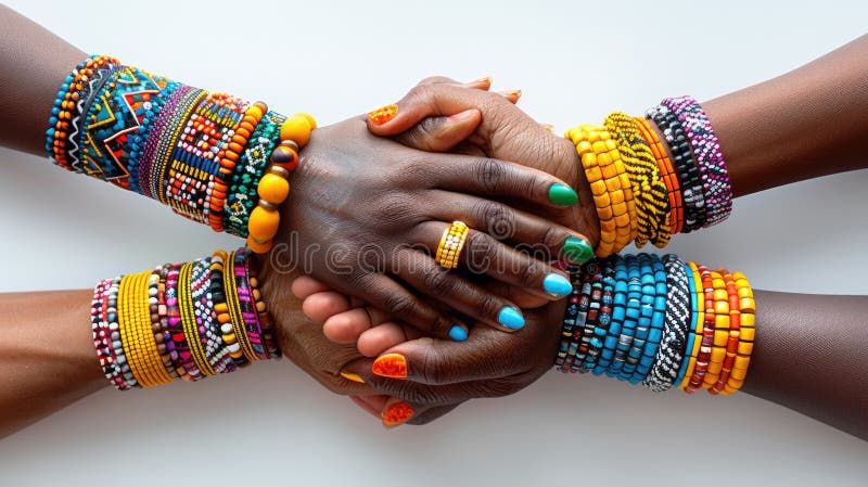 Hands of Black Skin Tone Group in a Powerful Display of Unity Diversity ...
