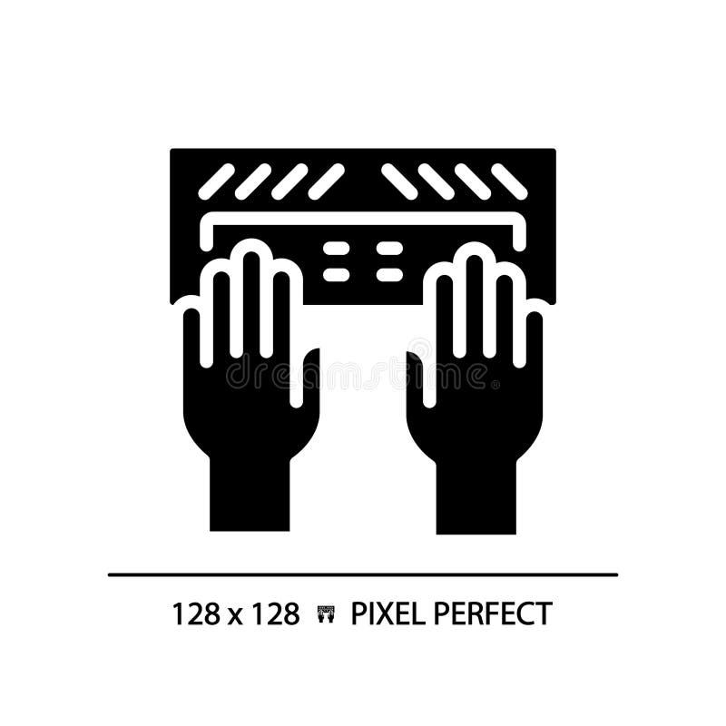 Braille keyboard icon stock vector. Illustration of guide - 136801786