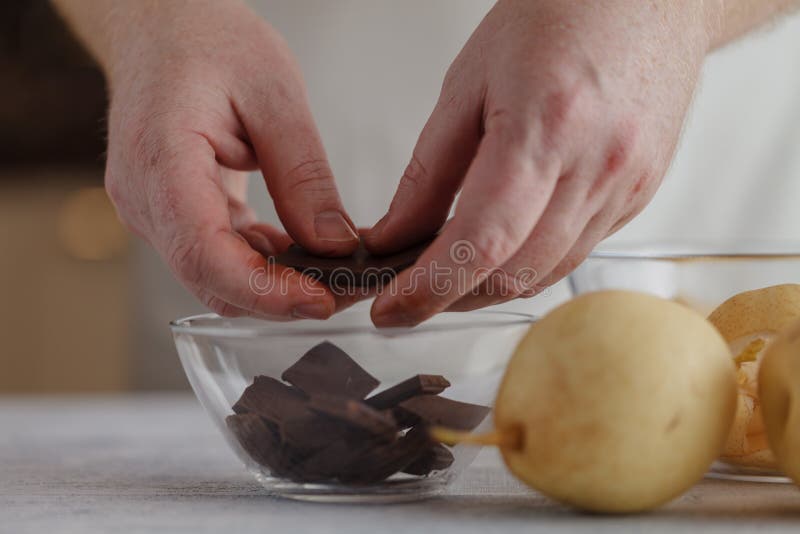 Hands Breaking Chocolate Bowl Stock Photos - Free & Royalty-Free Stock ...