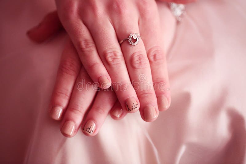 Hands of a bride stock image. Image of honeymoon, celebration - 57906785