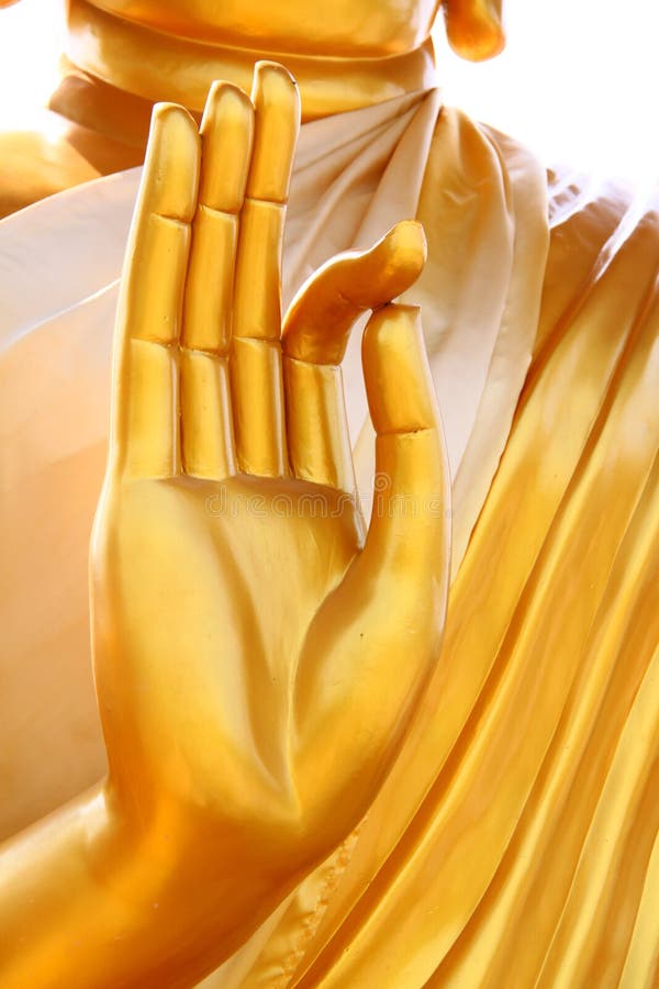 Hands of the buddha stock image. Image of devotion, folded - 19197267