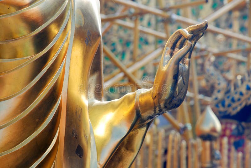 Hands of Buddha statue stock photo. Image of gesture - 55289496