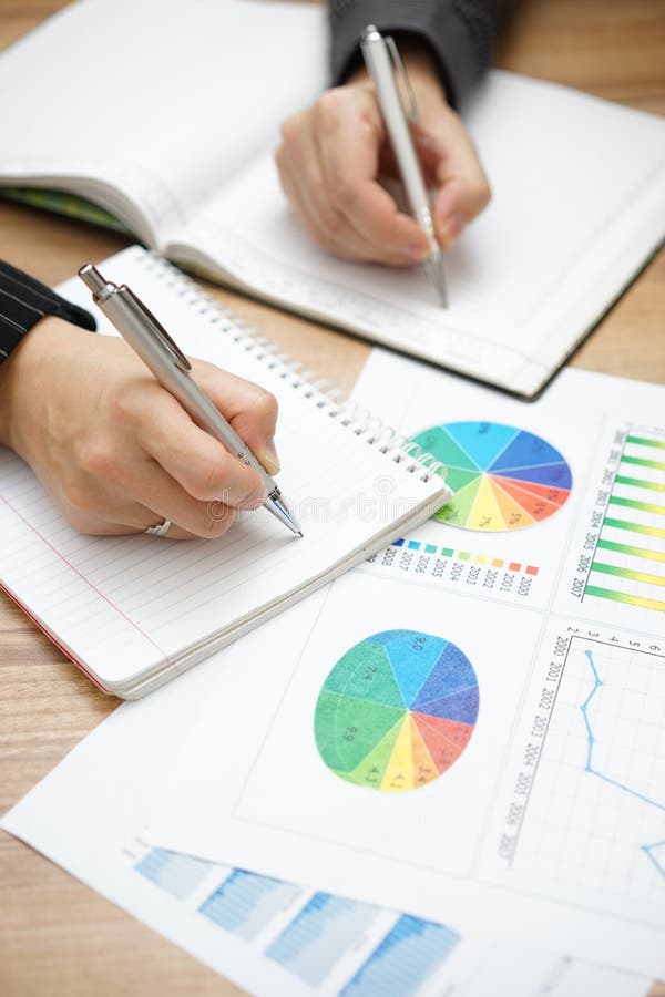Hands of Business People Writing Down Tasks To Do after Brainst Stock ...
