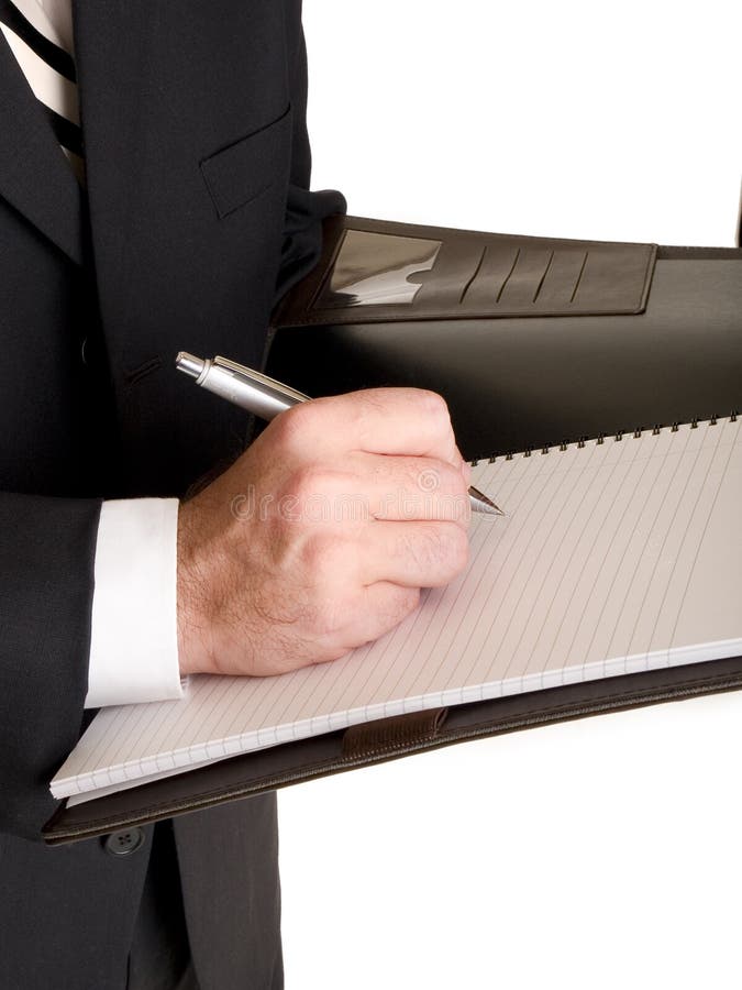 Hands - Businessman Taking Notes Stock Photo - Image of attire ...