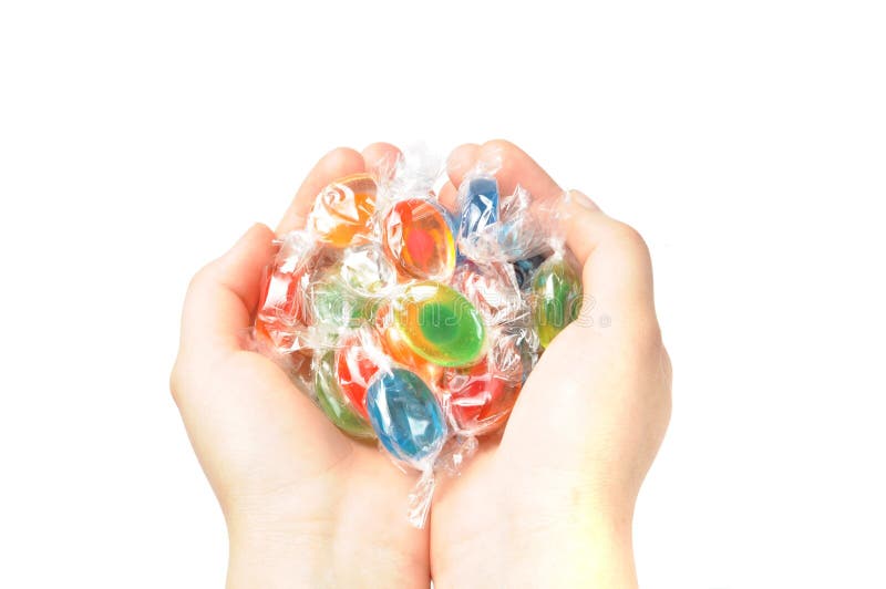 Hand offering candies stock image. Image of body, hand - 10374107