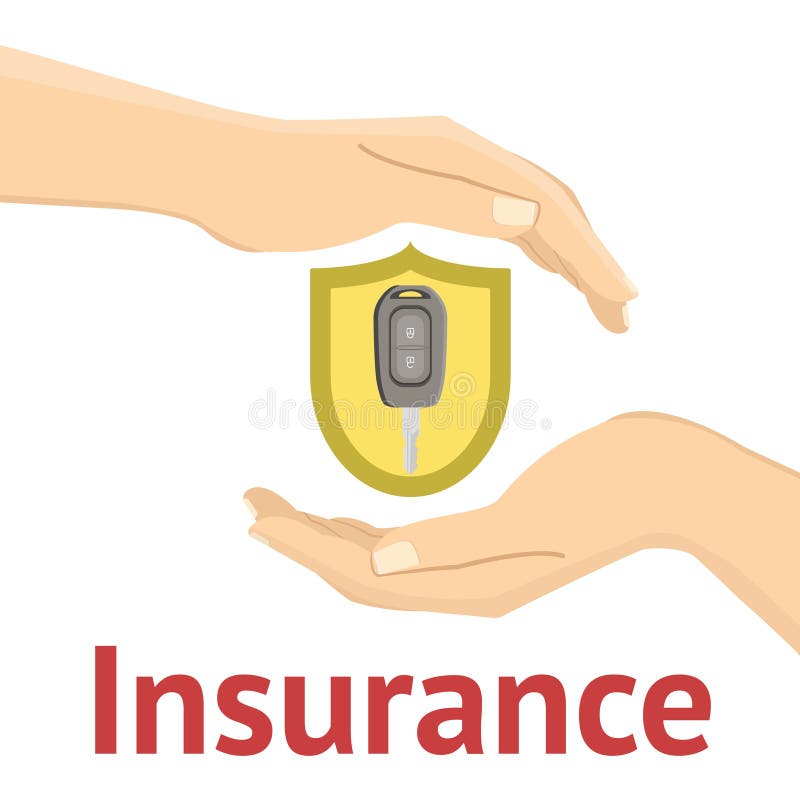 Hands with a car key stock illustration. Illustration of keyless - 88858064