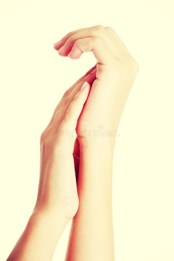 Close Up Shoot of Beautiful Female Hands Stock Photo - Image of ...