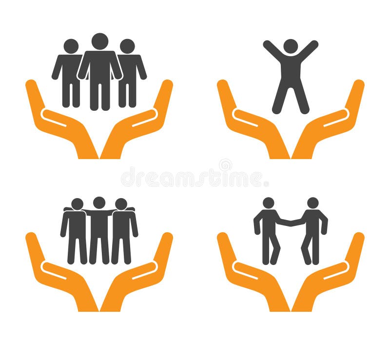 Hands care people stock vector. Illustration of vector - 330521644