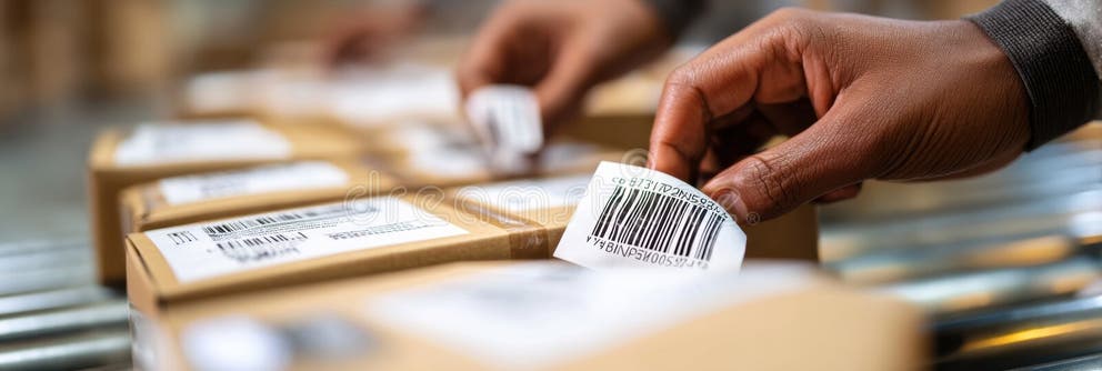 Placing Barcode Labels on Parcels in a Busy Warehouse Environment ...