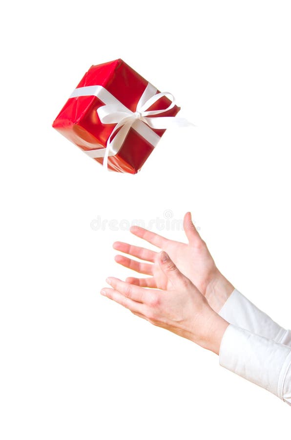 Hands catching gift stock image. Image of ceremony, catch - 23598071