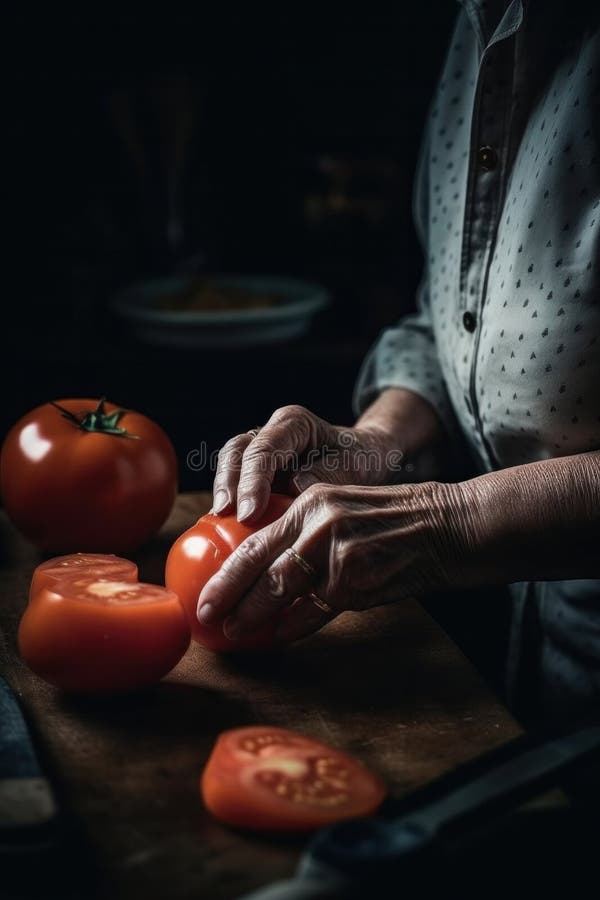 The Hands of a Chef Preparing Food Stock Illustration - Illustration of ...