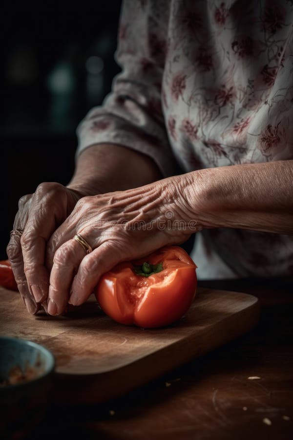 The Hands of a Chef Preparing Food Stock Illustration - Illustration of ...