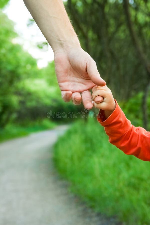 Hands child with a parent stock image. Image of safe - 267974883