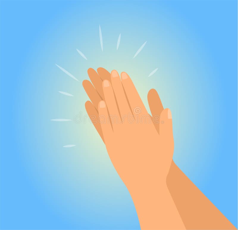 Hands Clap. Applause. Congratulations Claps Stock Illustration ...