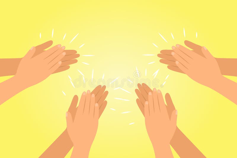 Hands Clap. Applause. Congratulations Claps. Enthusiastic Emotions ...