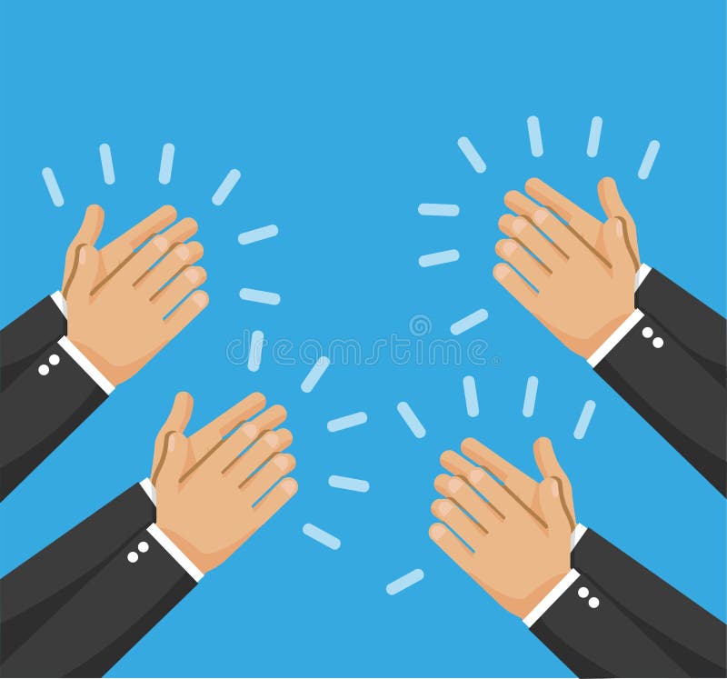 Hands clapping icons stock illustration. Illustration of celebration ...