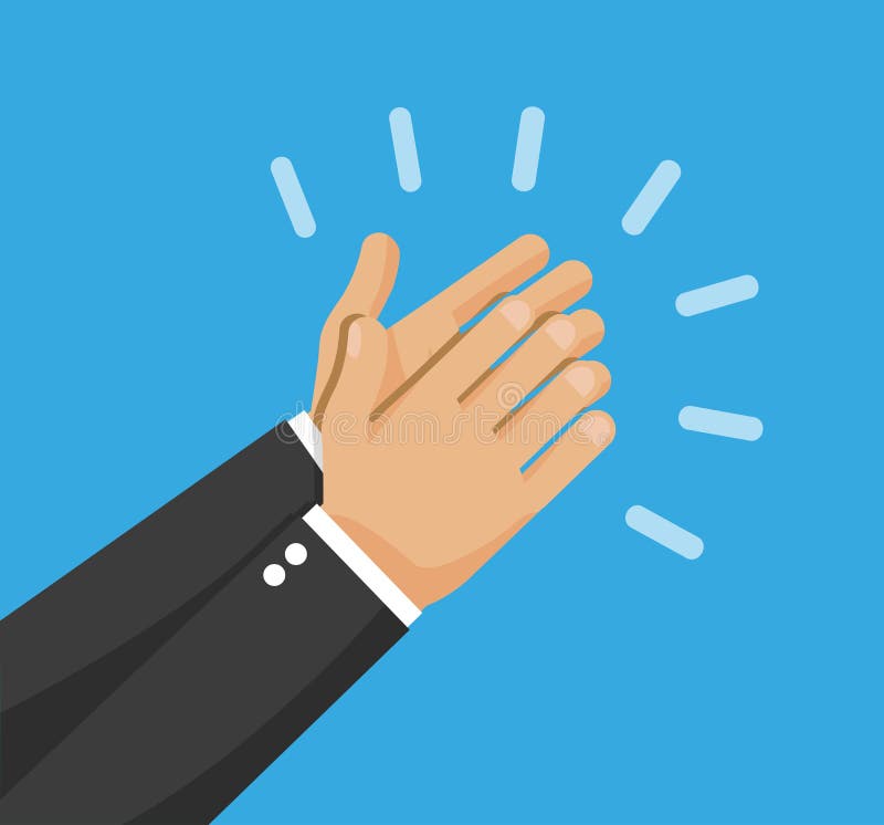 Hands clapping icons stock illustration. Illustration of flap - 137619410