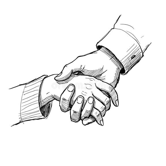 Hands Clasping in a Gesture of Support and Connection Stock ...