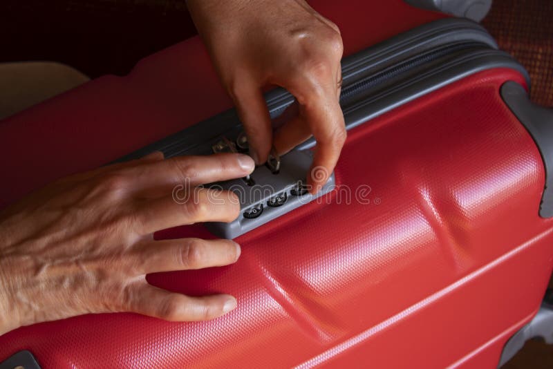 Hands Closing a Combination Lock Stock Image - Image of journey ...