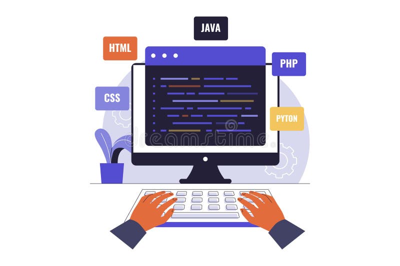 Hands Programming Stock Illustrations – 5,743 Hands Programming Stock Illustrations, Vectors ...