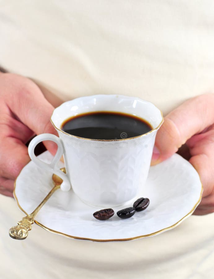 Hands with coffee stock image. Image of aromatic, espresso - 27271239