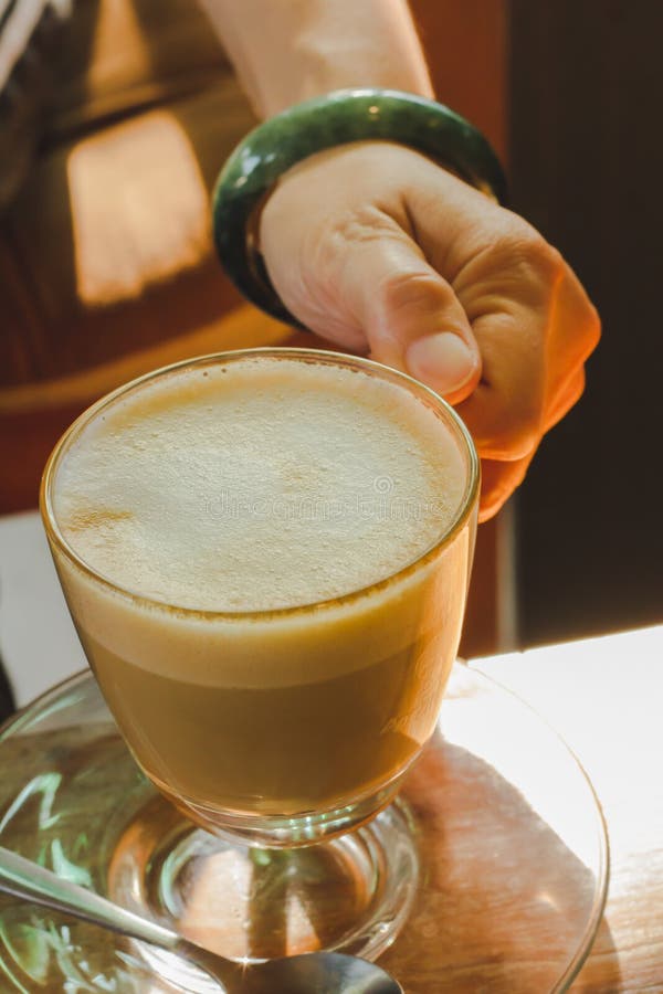 Hands in Coffee Cups are Drinking. Stock Photo - Image of fresh, woman ...
