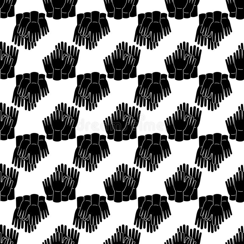 Hands Cohesion Pattern Seamless Vector Stock Vector - Illustration of ...