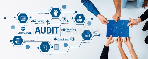 Collaborative Audit Concept with Hands and Infographics Representing ...