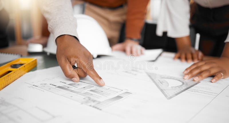 Hands, Collaboration and Design with a Building Team Working in Their ...