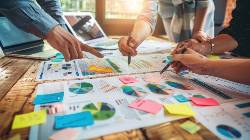 The Collaborative Team Meeting.AI Generated Image Stock Photo - Image ...