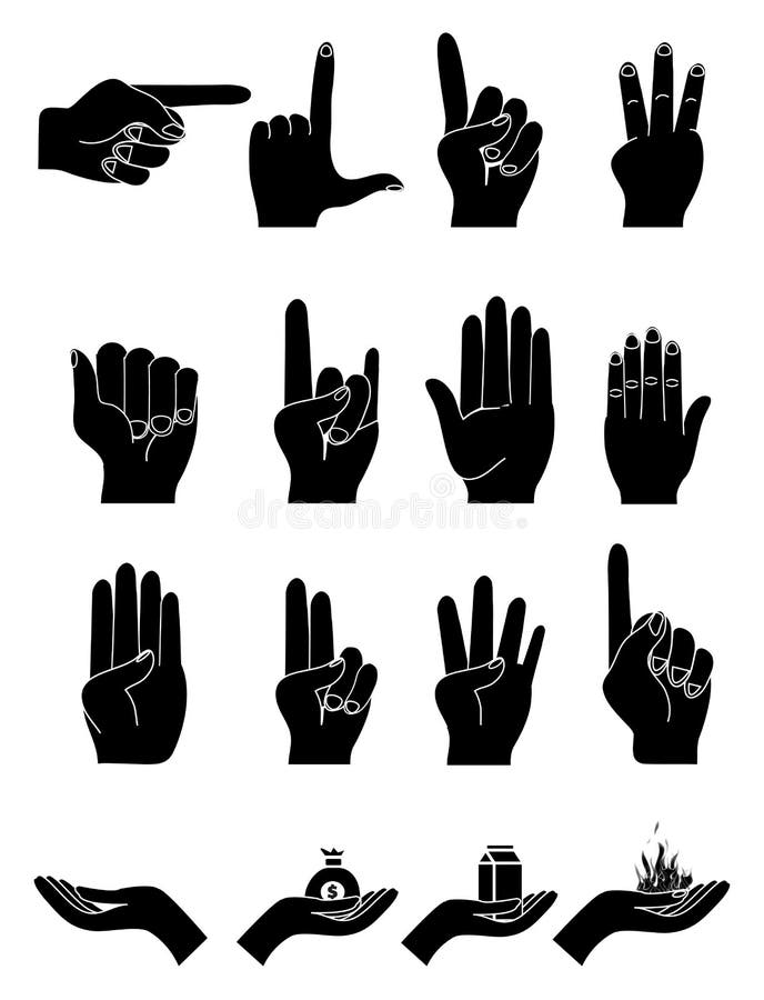 American Sign Language stock illustration. Illustration of concept - 592563