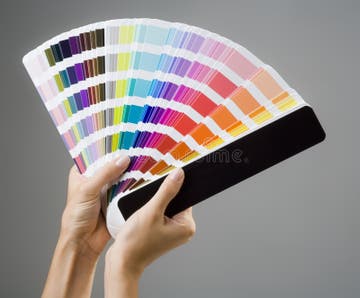 Hands and color guide stock image. Image of adobe, rainbow - 2714415