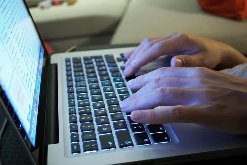 Hands on the Computer Keyboard Stock Photo - Image of keyboard, manager ...