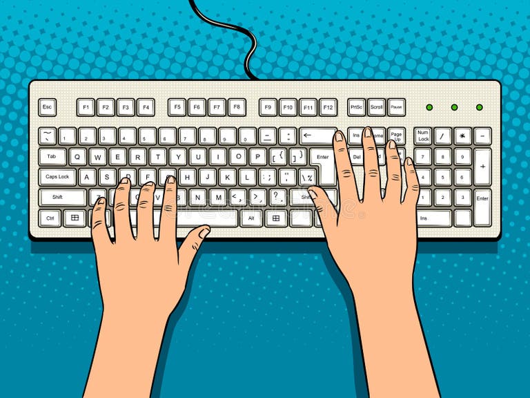 Keyboard Pop Art Vector Stock Illustrations – 2,597 Keyboard Pop Art ...