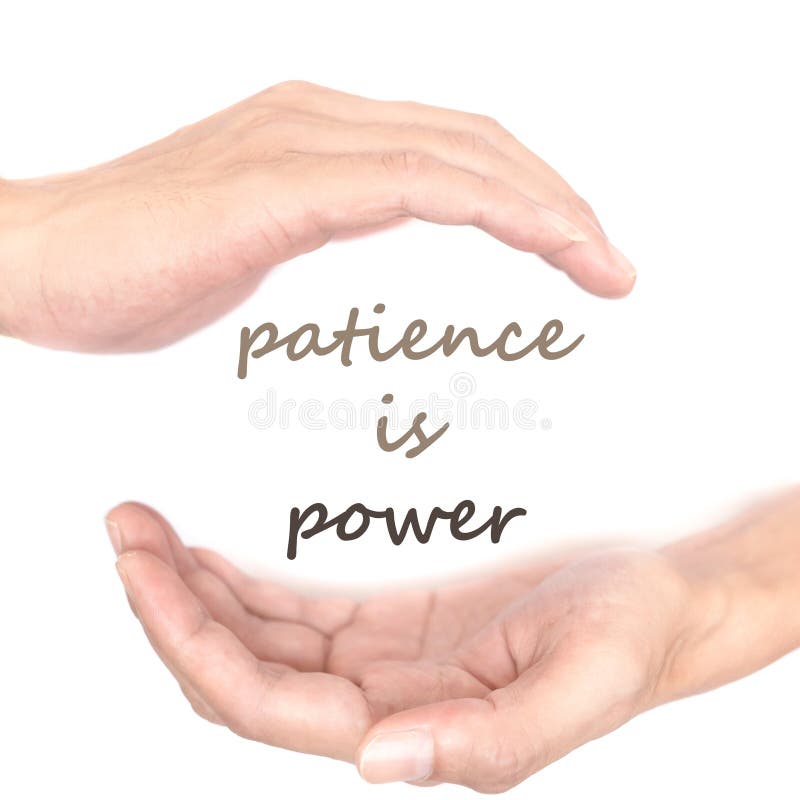 Hands Concept for Patience is Power Stock Image - Image of supernatural ...