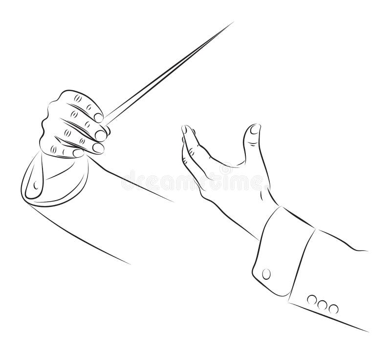 Hands of conductor stock vector. Illustration of performance - 117746143