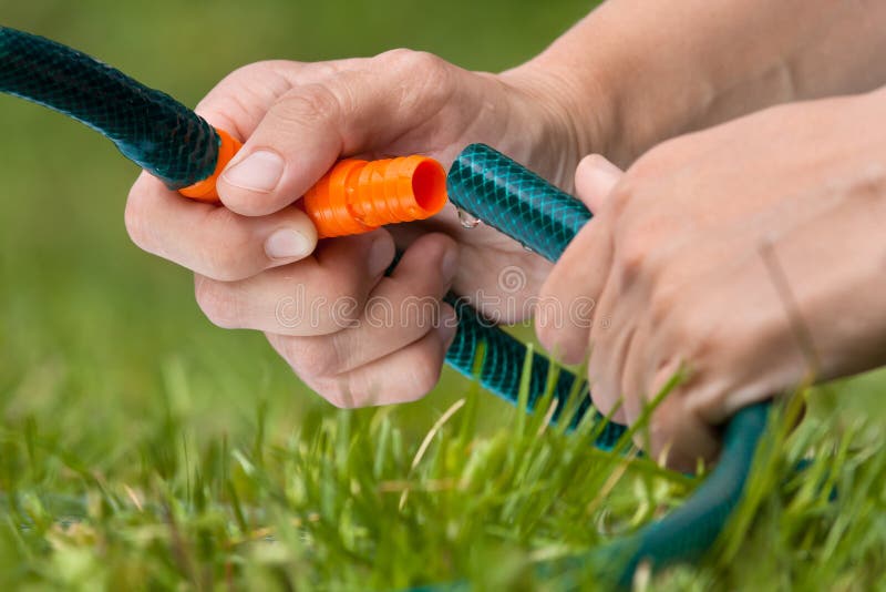 Hands Connected Garden Hose Stock Photos - Free & Royalty-Free Stock ...
