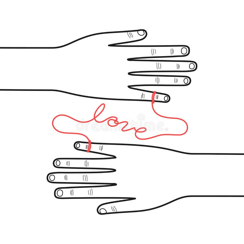 Red String Fate Stock Illustrations – 93 Red String Fate Stock ...
