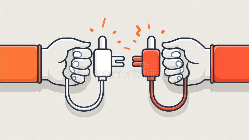 Couple Connect Plug Logo Stock Illustrations – 30 Couple Connect Plug ...