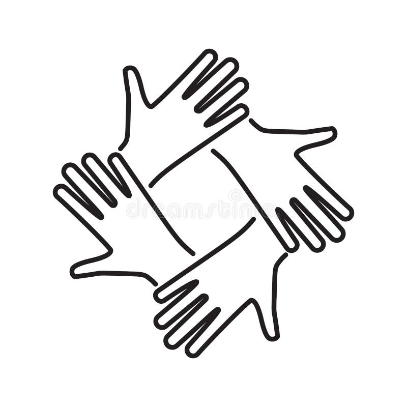 Hands Connecting Stock Illustrations – 2,524 Hands Connecting Stock ...