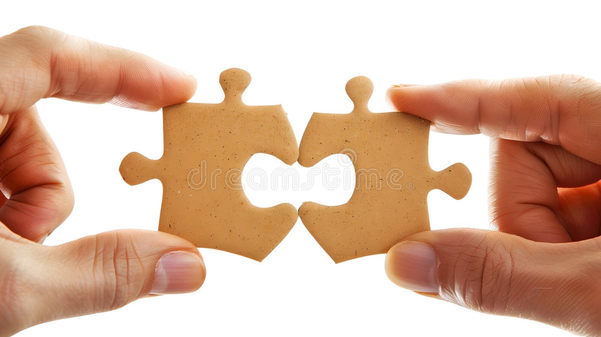 Two Puzzle Pieces Simple Stock Photos - Free & Royalty-Free Stock ...