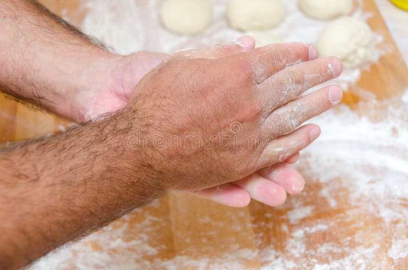 Hands of the cook stock image. Image of appetite, cook - 27584691