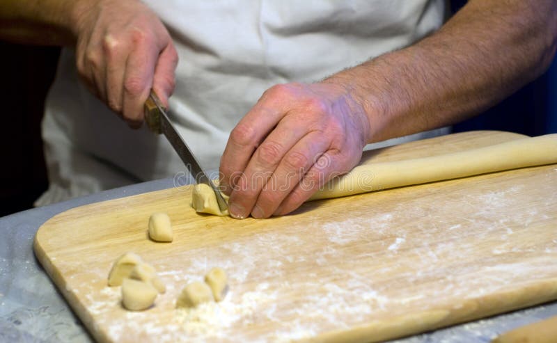 Hands of the cook stock image. Image of dough, human, chef - 3986973