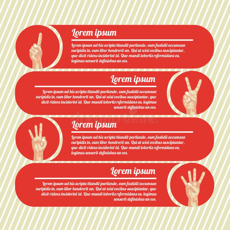 Abstract Infographics Template Design Stock Vector - Illustration of ...