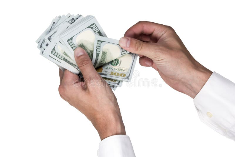 Hands counting money stock image. Image of wealth, desktop - 43145427