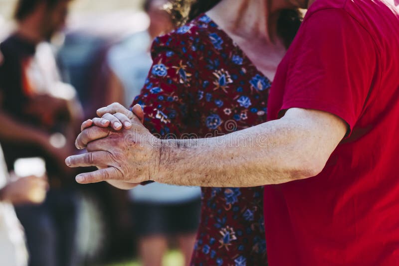 Hands of a Couple Dancing in a Ball Stock Photo - Image of ...