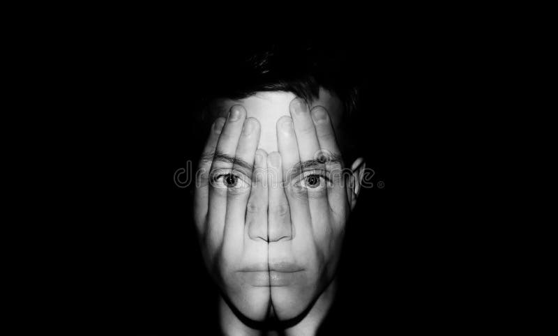 774 Black White Man Hands Covering Face Stock Photos - Free & Royalty ...