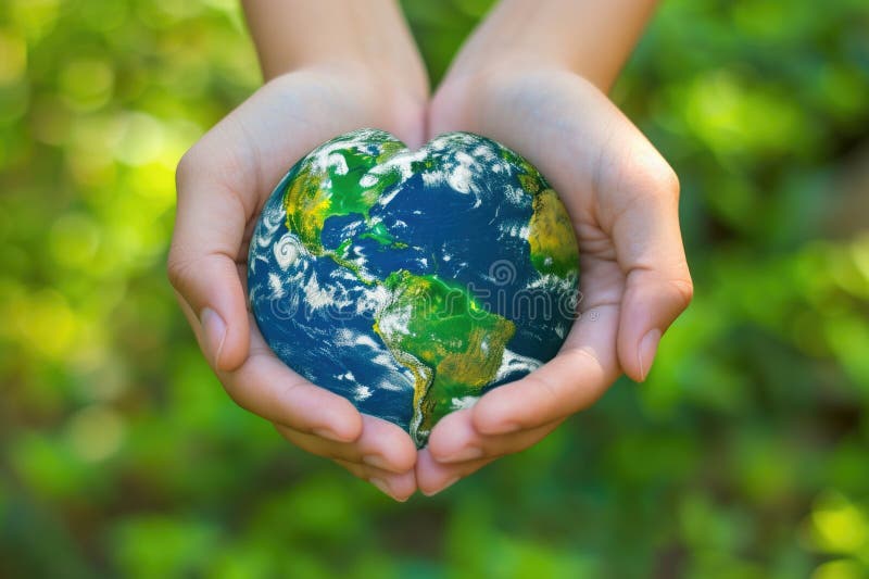 Hands Cradle the Earth, Symbolizing Human Stewardship of the ...