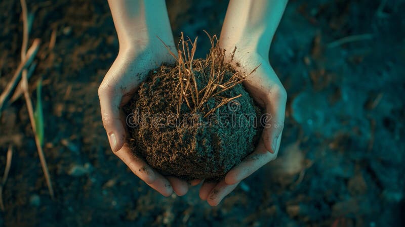 Hands Cradling a Globe, Representing a Deep Concern for the Planet and ...